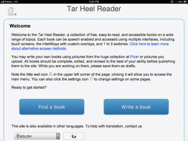 Using Tar Heel Reader in app mode on your iPad – Jane Farrall Consulting