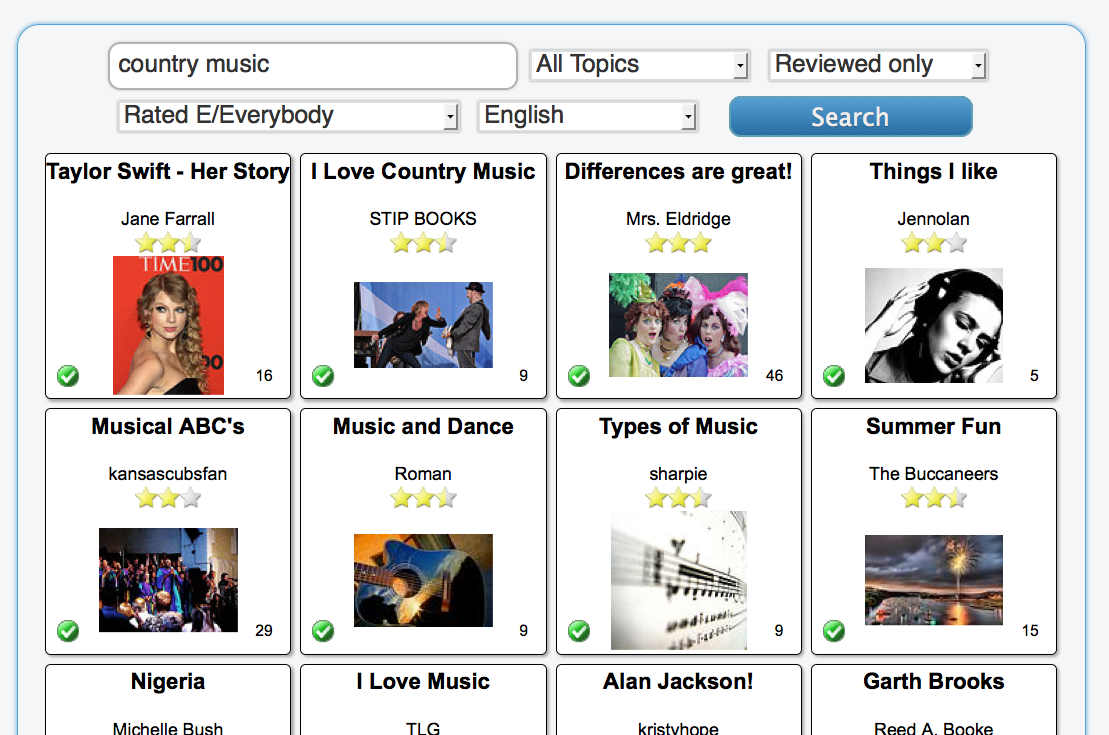 Favourites and Collections – Creating bookshelves in Tar Heel Reader ...