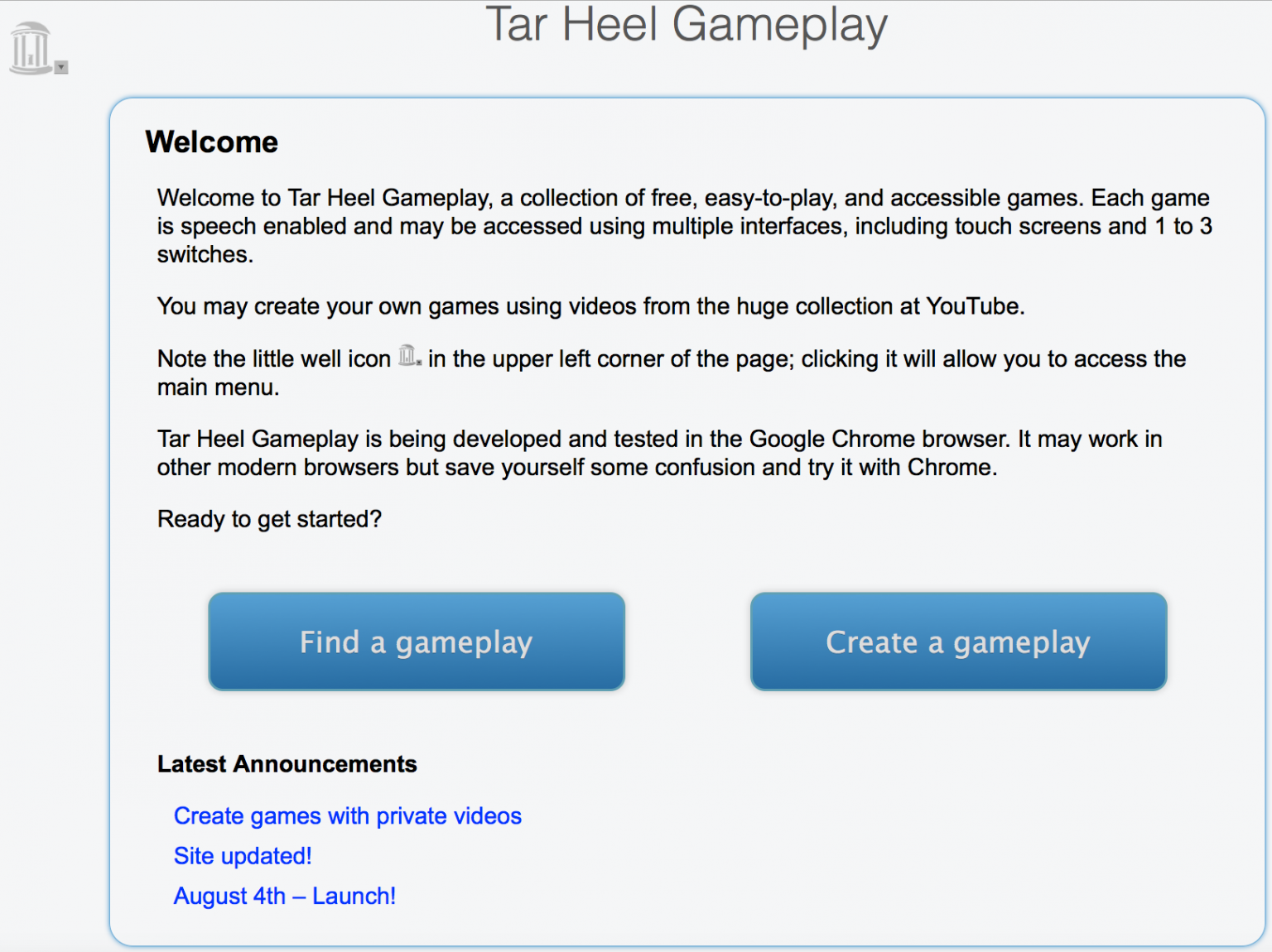 Tar Heel Gameplay – accessible video games! – Jane Farrall Consulting