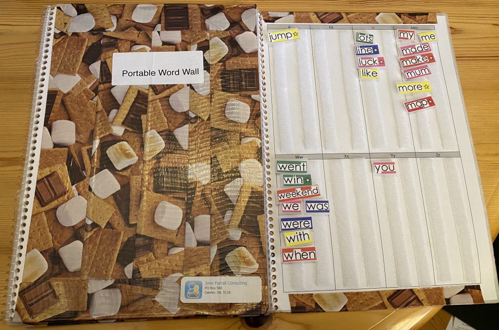 Making a Portable Word Wall – Jane Farrall Consulting