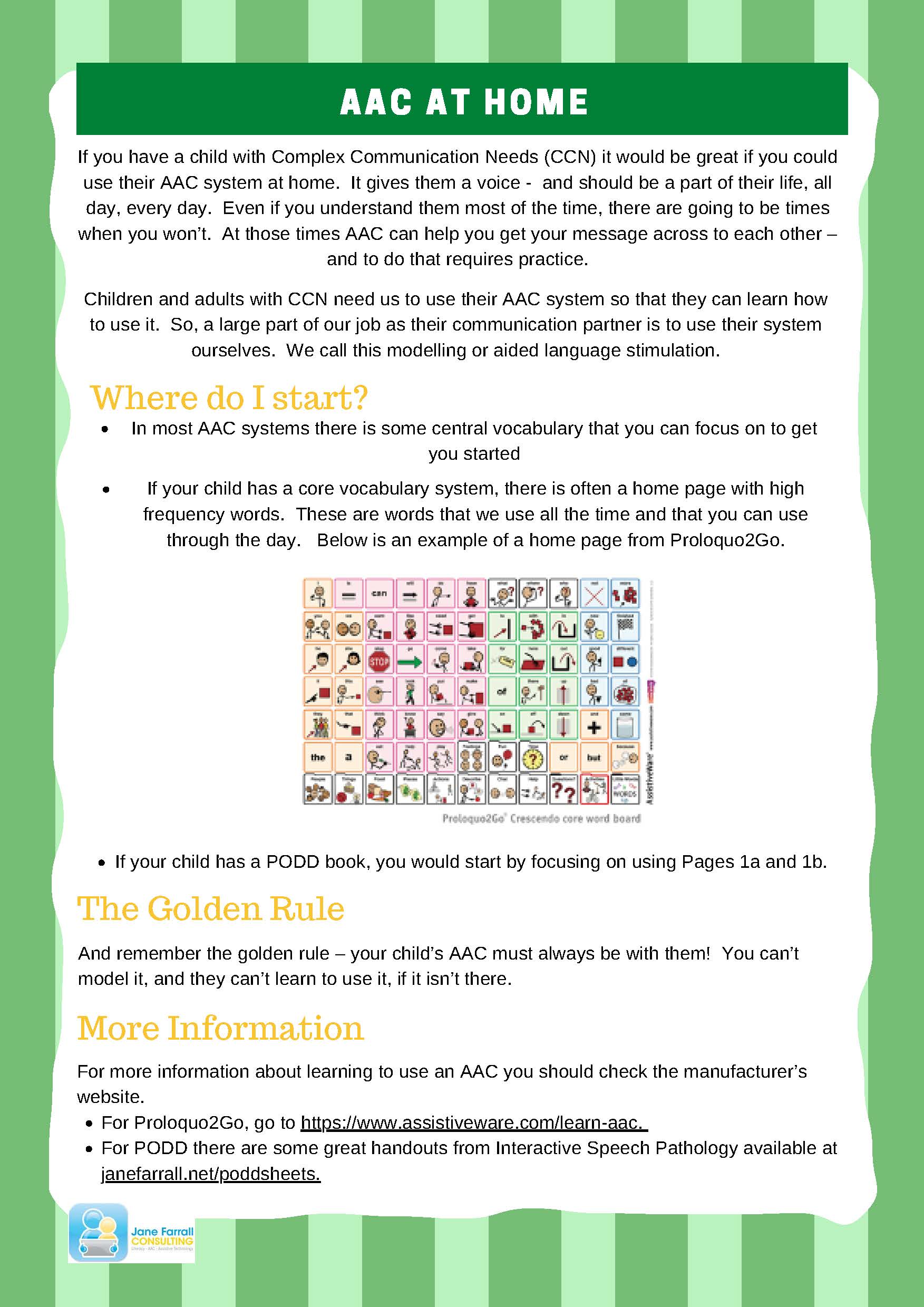 AAC at Home – Jane Farrall Consulting