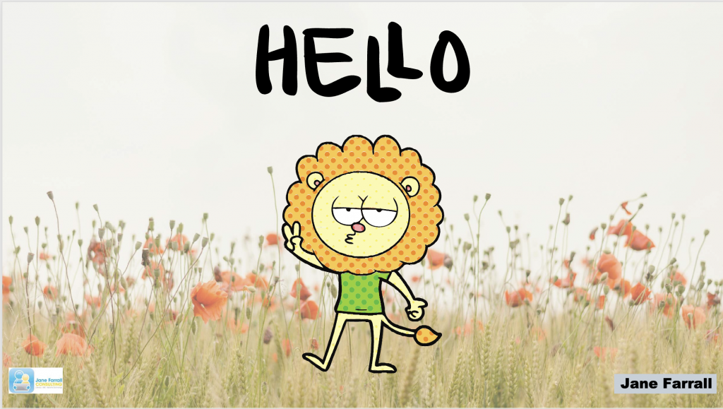 Hello Book in PowerPoint – Jane Farrall Consulting